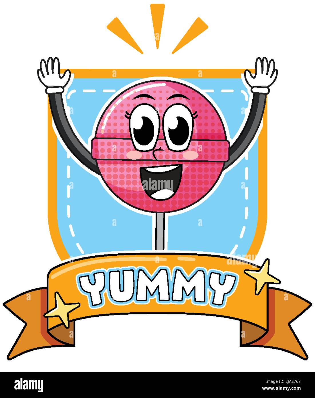 Funny lollipop cartoon character illustration Stock Vector Image & Art ...