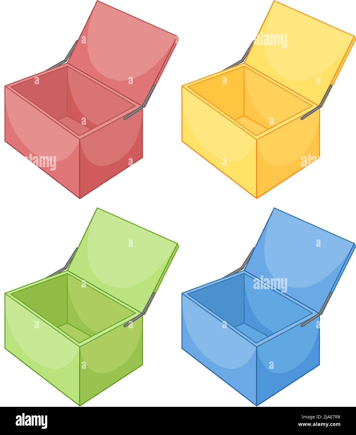 Open box on white background illustration Stock Vector Image & Art - Alamy