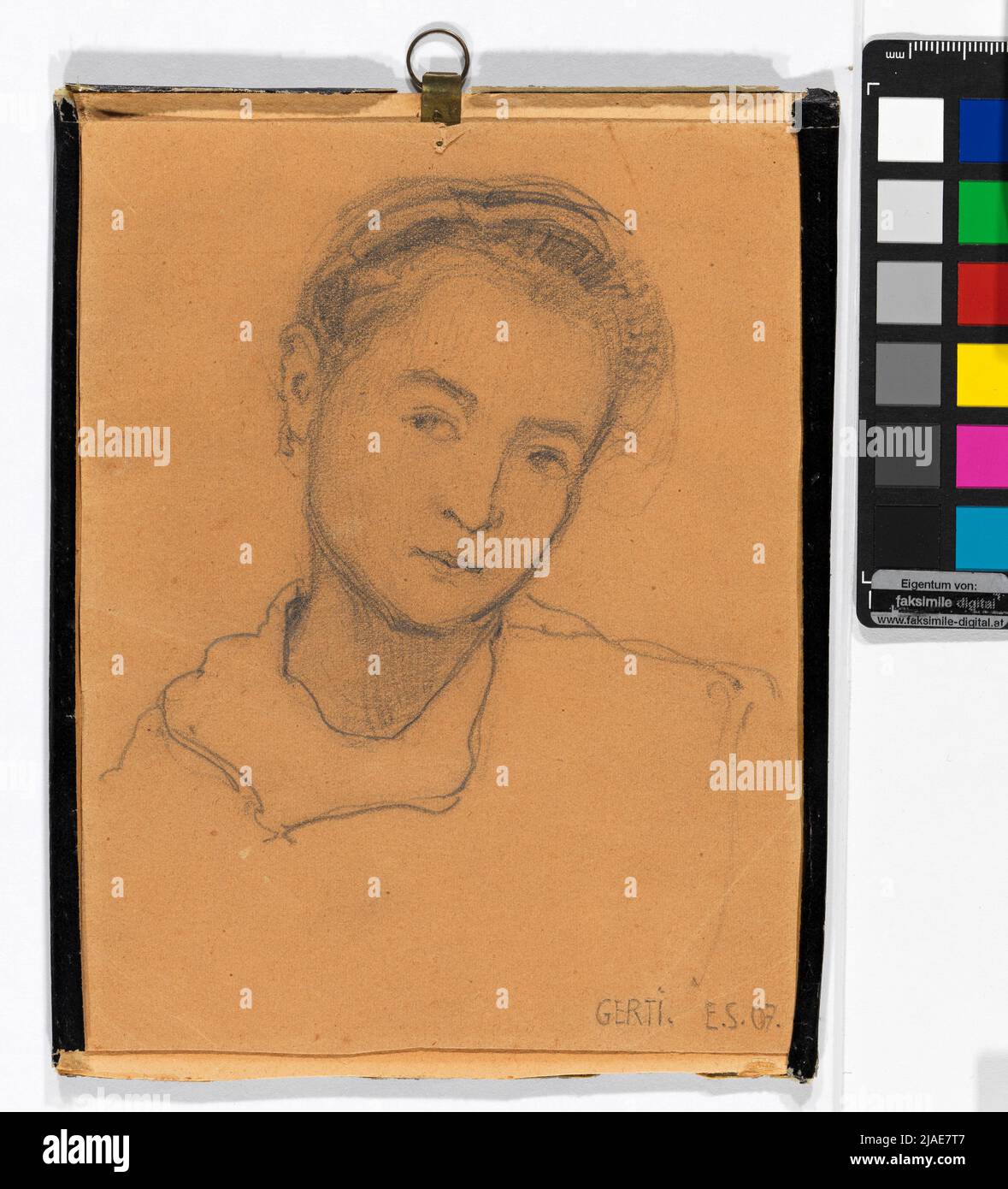 Gerti Schiele at the age of twelve. Egon Schiele (1890-1918), artist ...