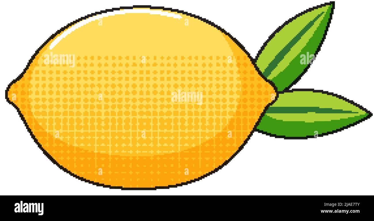 Lemon on white background illustration Stock Vector Image & Art - Alamy
