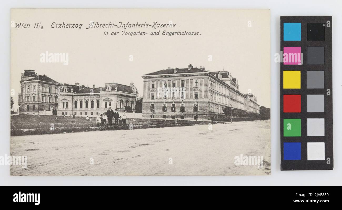 2nd, Vorgartenstraße 225-Archduke Albrecht-Kaserne, postcard. Otto ...