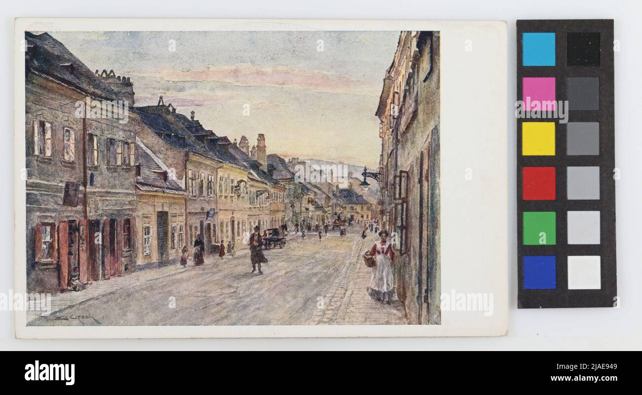 9., Badgasse - general, postcard. After: Emil Czech (1862-1929), Drawer ...