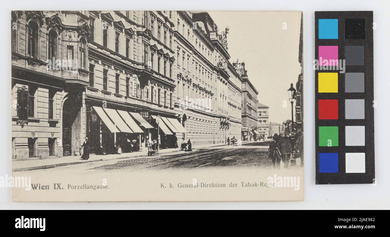 9., porcelain passage - with K. k. General Directorate of the tobacco ...