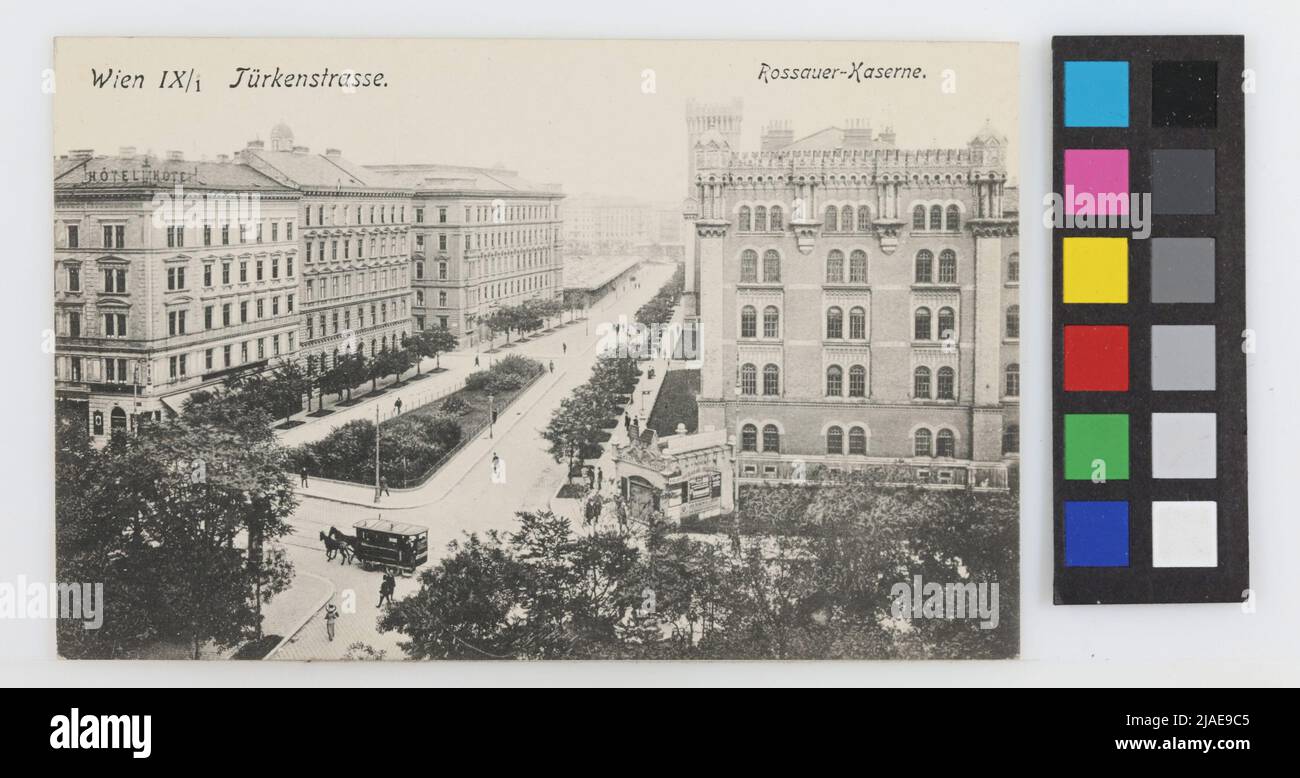 9., Türkenstraße - with Roßauer barracks - increased view from the ...