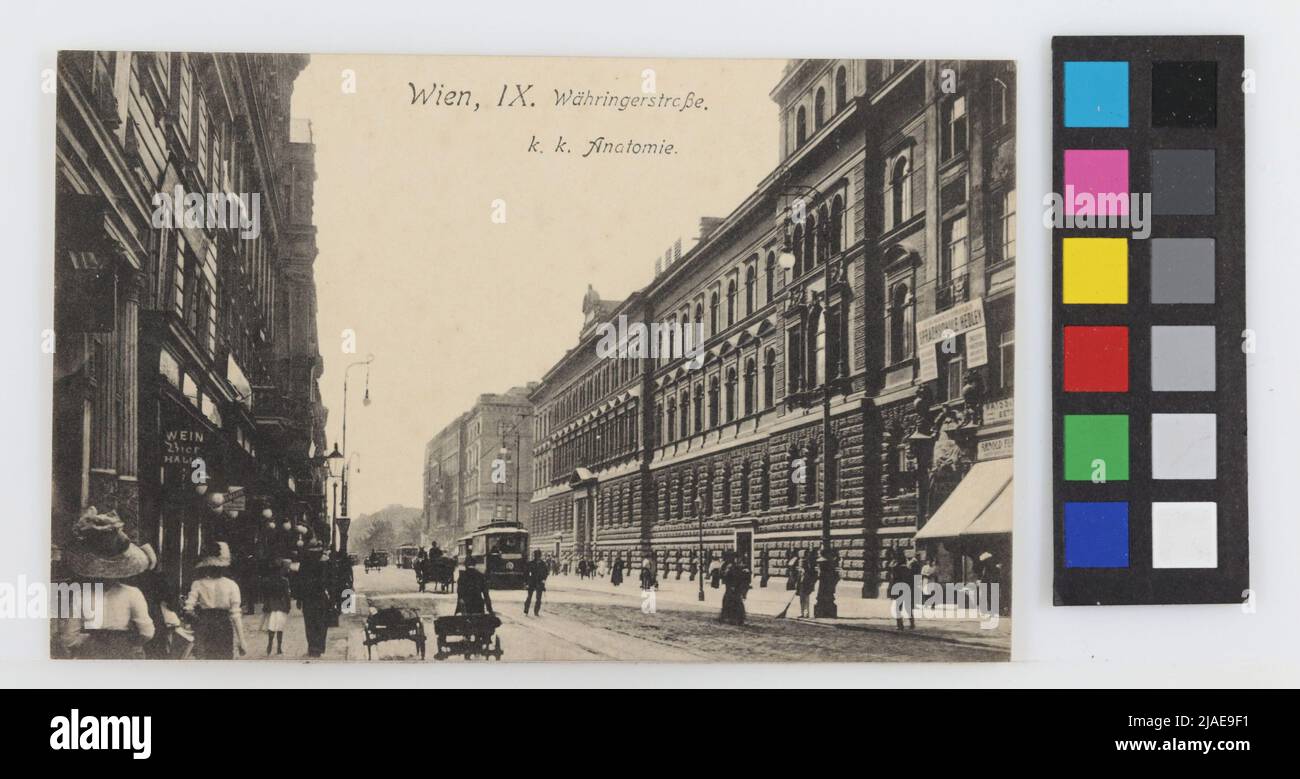 9., Währinger Straße - with anatomical institute - view towards the ...