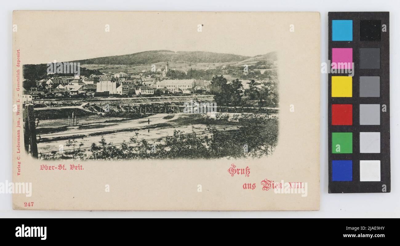 13., Panorama of Ober-St.-Veit, postcard. Carl (Karl) Ledermann jun ...