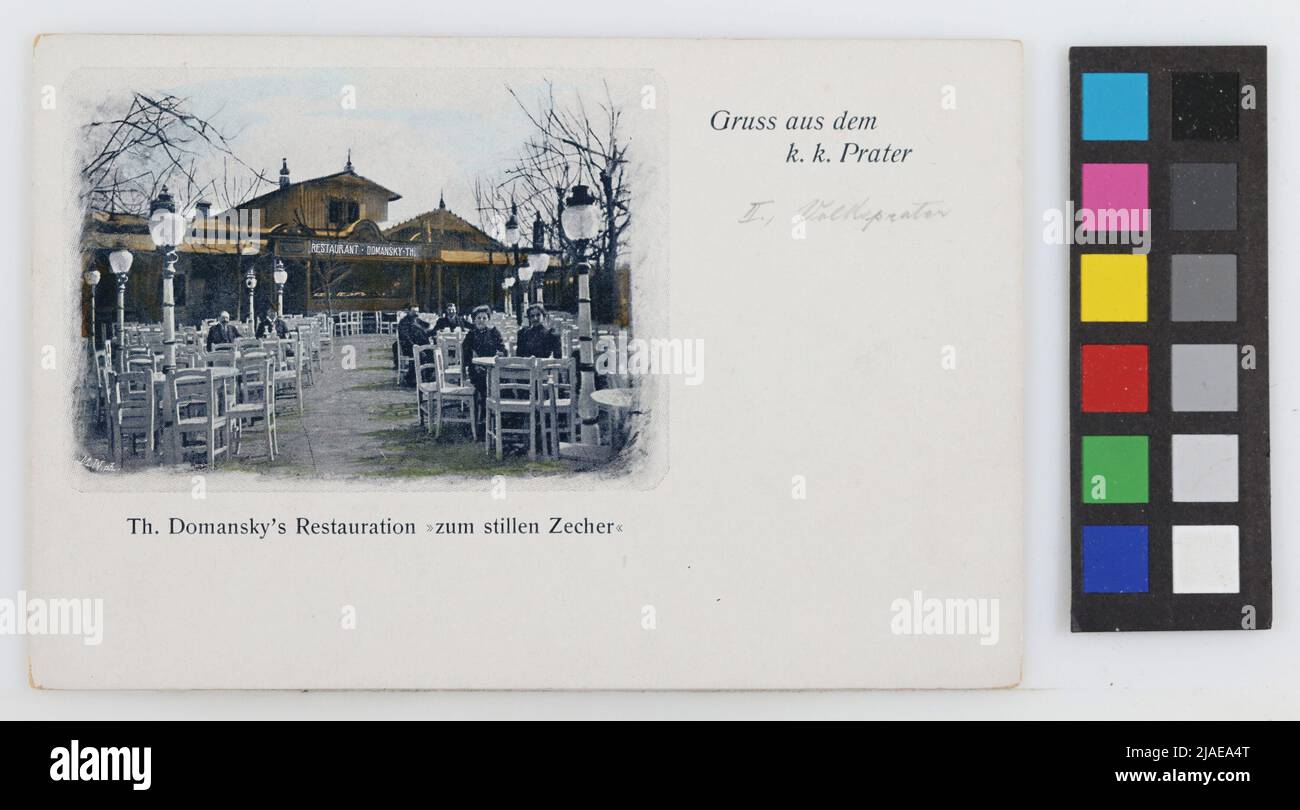 2nd, folk sprater - Domansky's restoration "for quiet Zecher", postcard ...