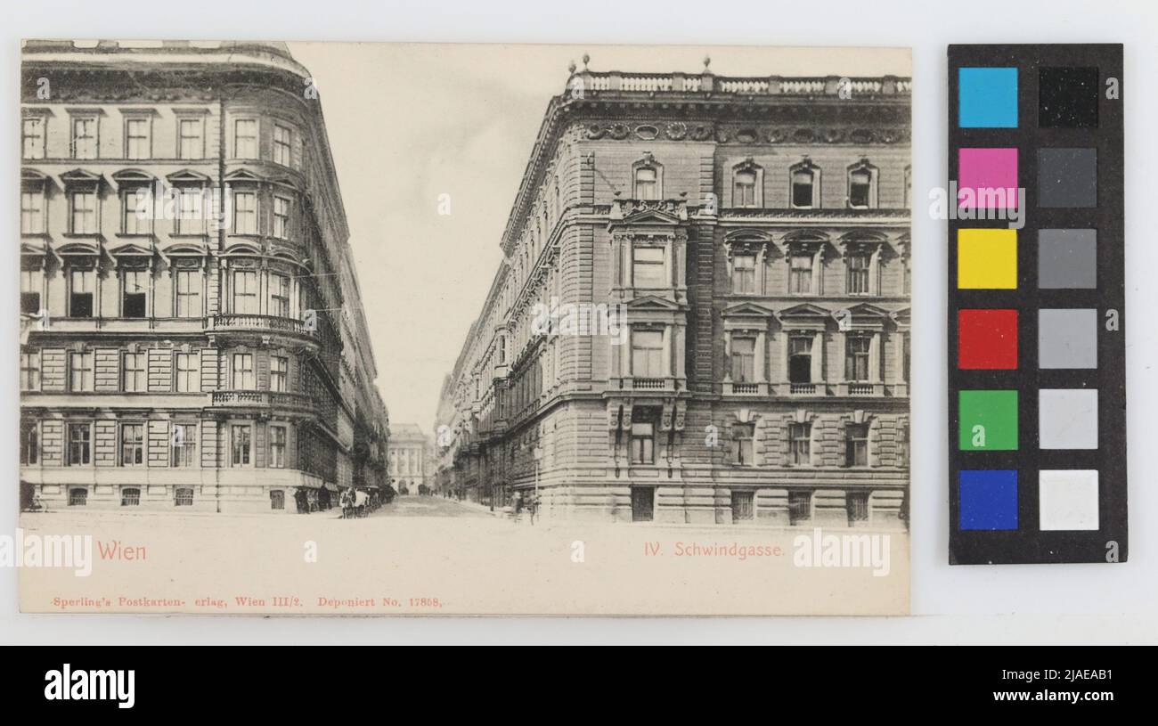 4., Schwindgasse-view of Prinz-Eugen-Straße against Argentinierstraße ...
