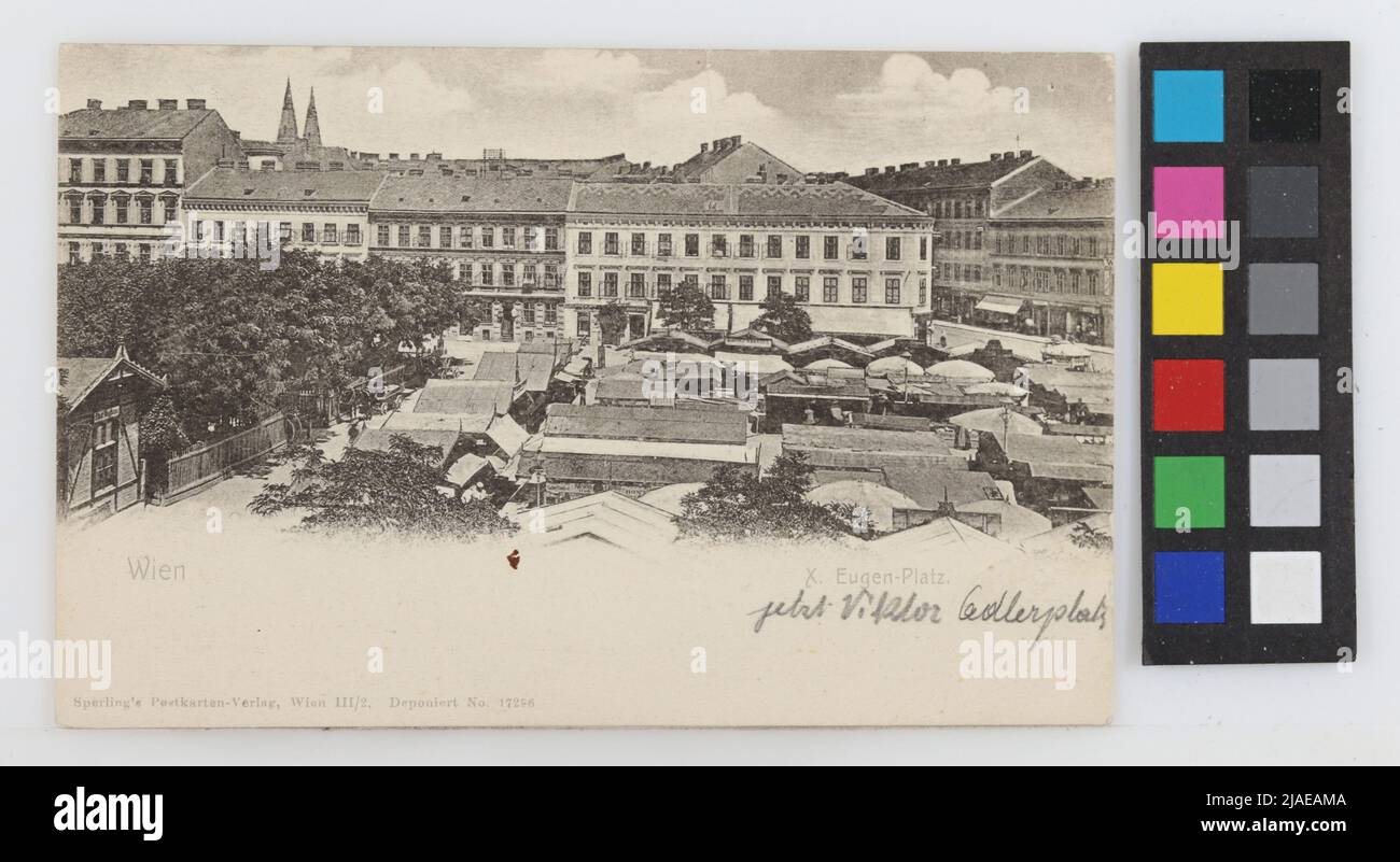 10., Viktor-Adler-Platz (formerly Eugenplatz)-general, postcard ...