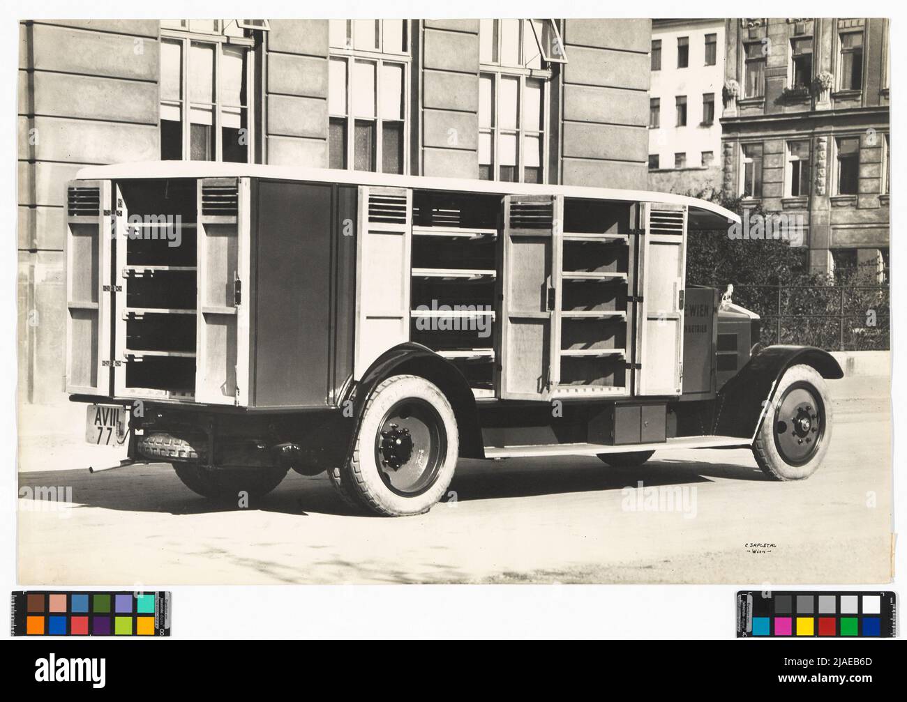 Bread car of the municipality of Vienna (open). Carl (Karl) Zapletal ...
