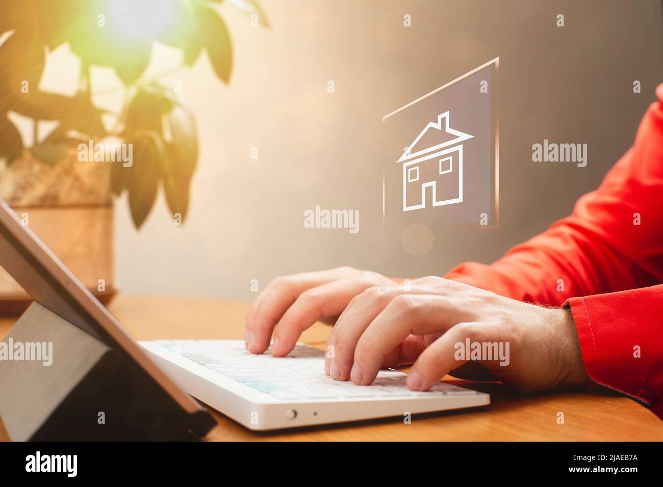 Businessman using computer laptop for trading forex exchange and money ...