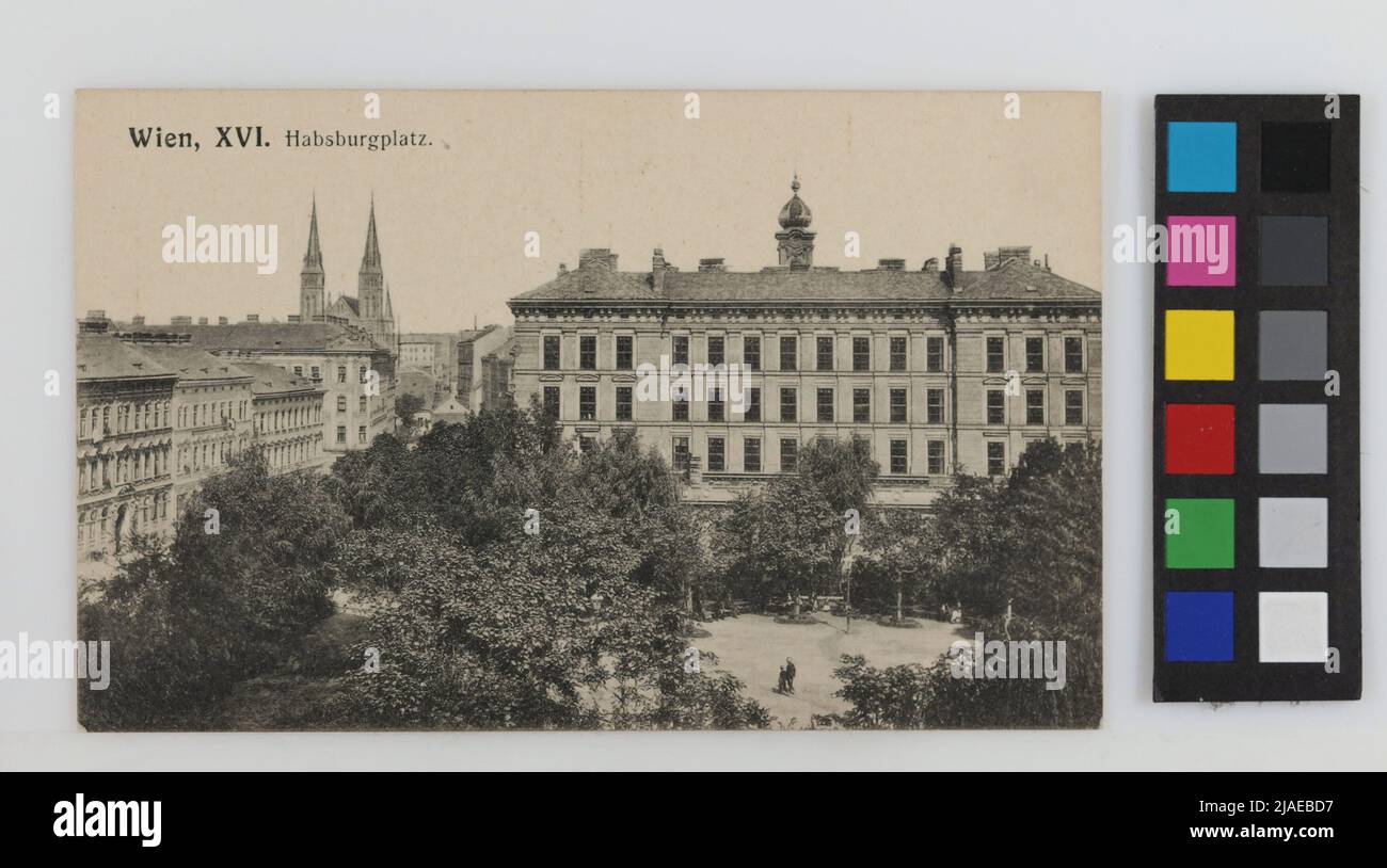 16., Schuhmeierplatz (formerly Habsburgplatz) - with citizens' school ...