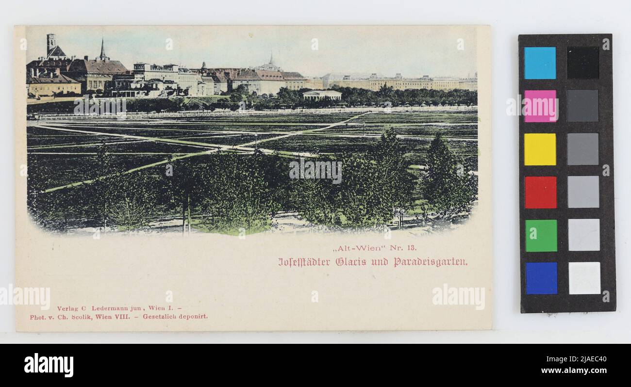 City fortification - Glacis - Josefstädter Glacis with a paradeis ...