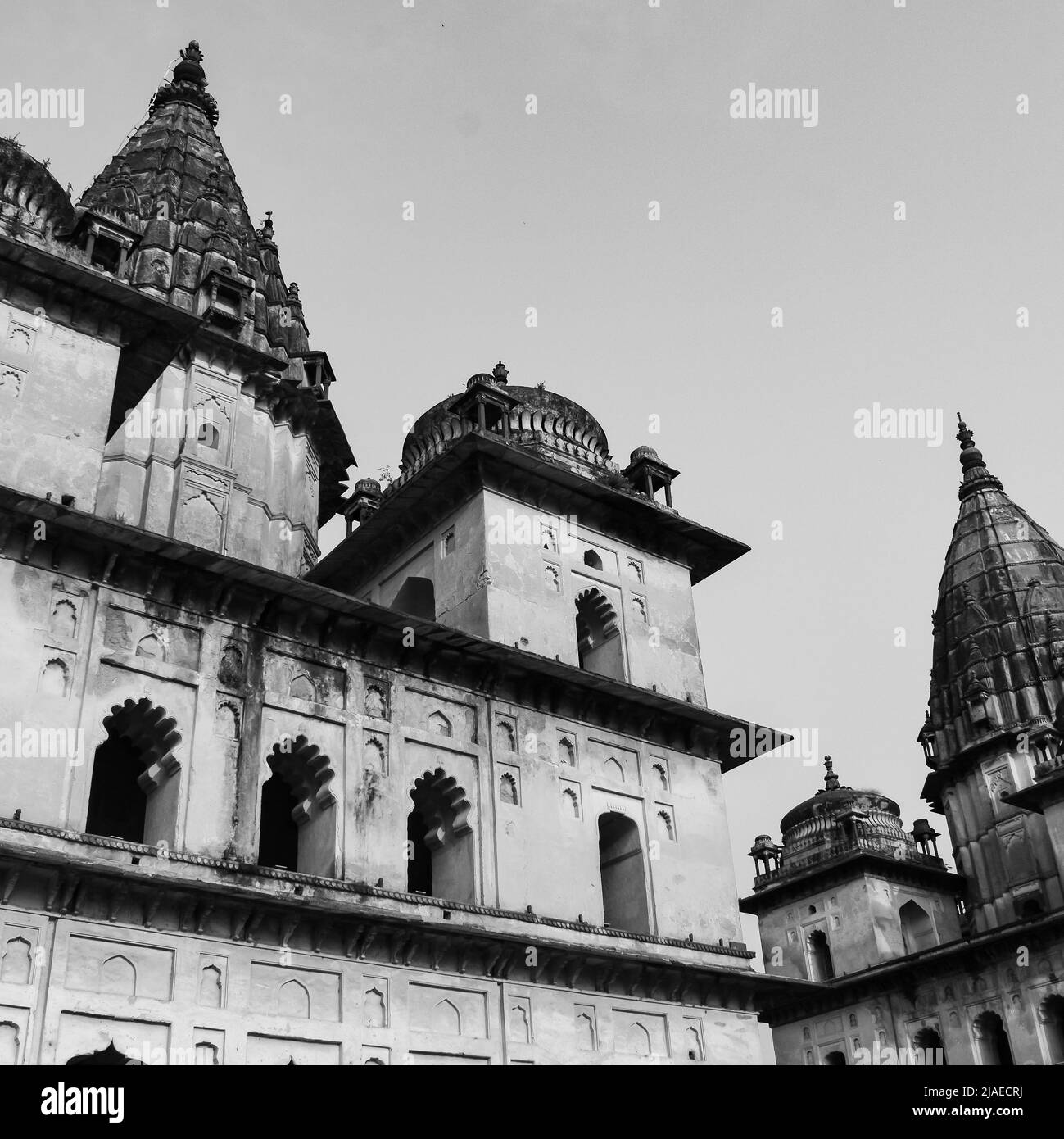 Morning View of Royal Cenotaphs (Chhatris) of Orchha, Madhya Pradesh ...