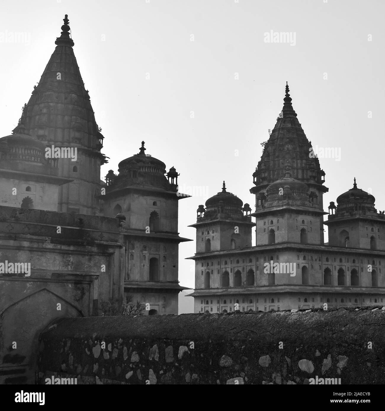 Morning View of Royal Cenotaphs (Chhatris) of Orchha, Madhya Pradesh ...