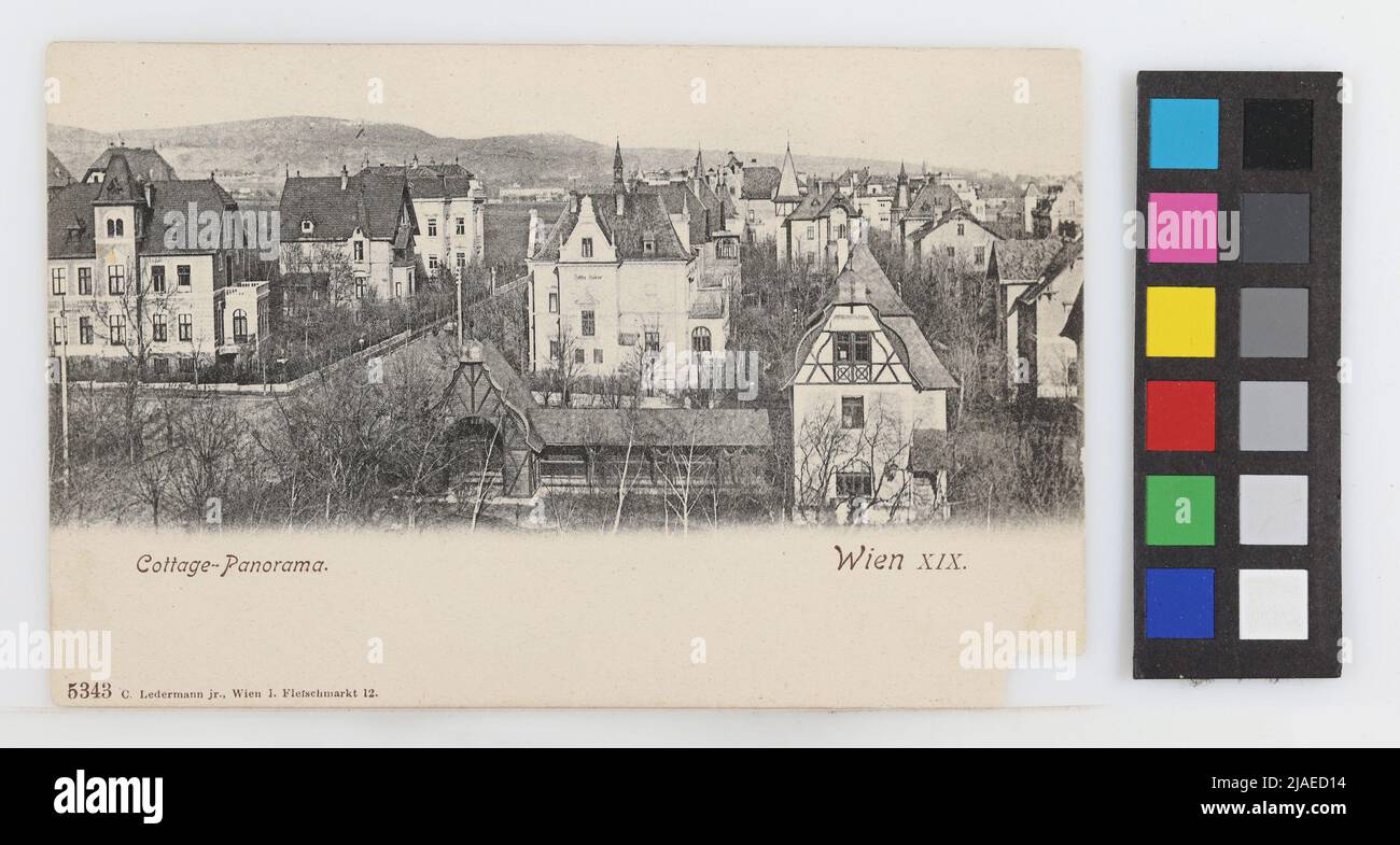 Cottage-Panorama. Wien XIX.. Carl (Karl) Ledermann jun., Producer Stock ...