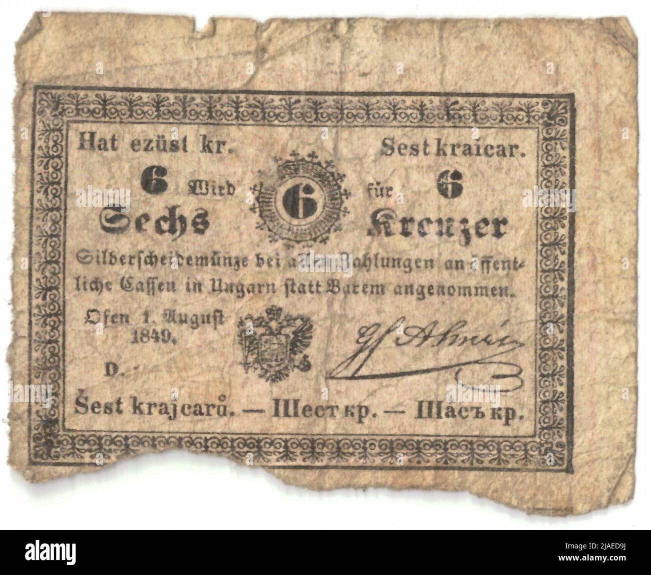 Number 6 banknote hi-res stock photography and images - Alamy
