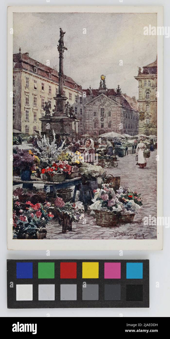 Vienna. In the court. Blumenmarkt .. After: Hans Götzinger (1867-1941 ...