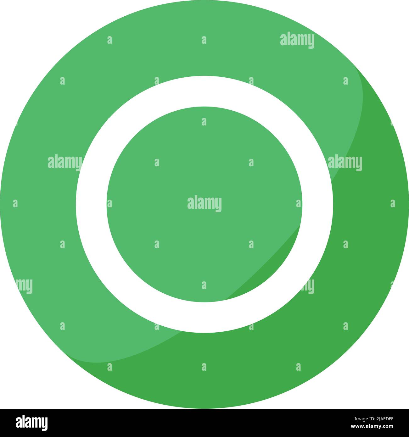 Round vector icon. Express correct answer and correctness. Editable ...
