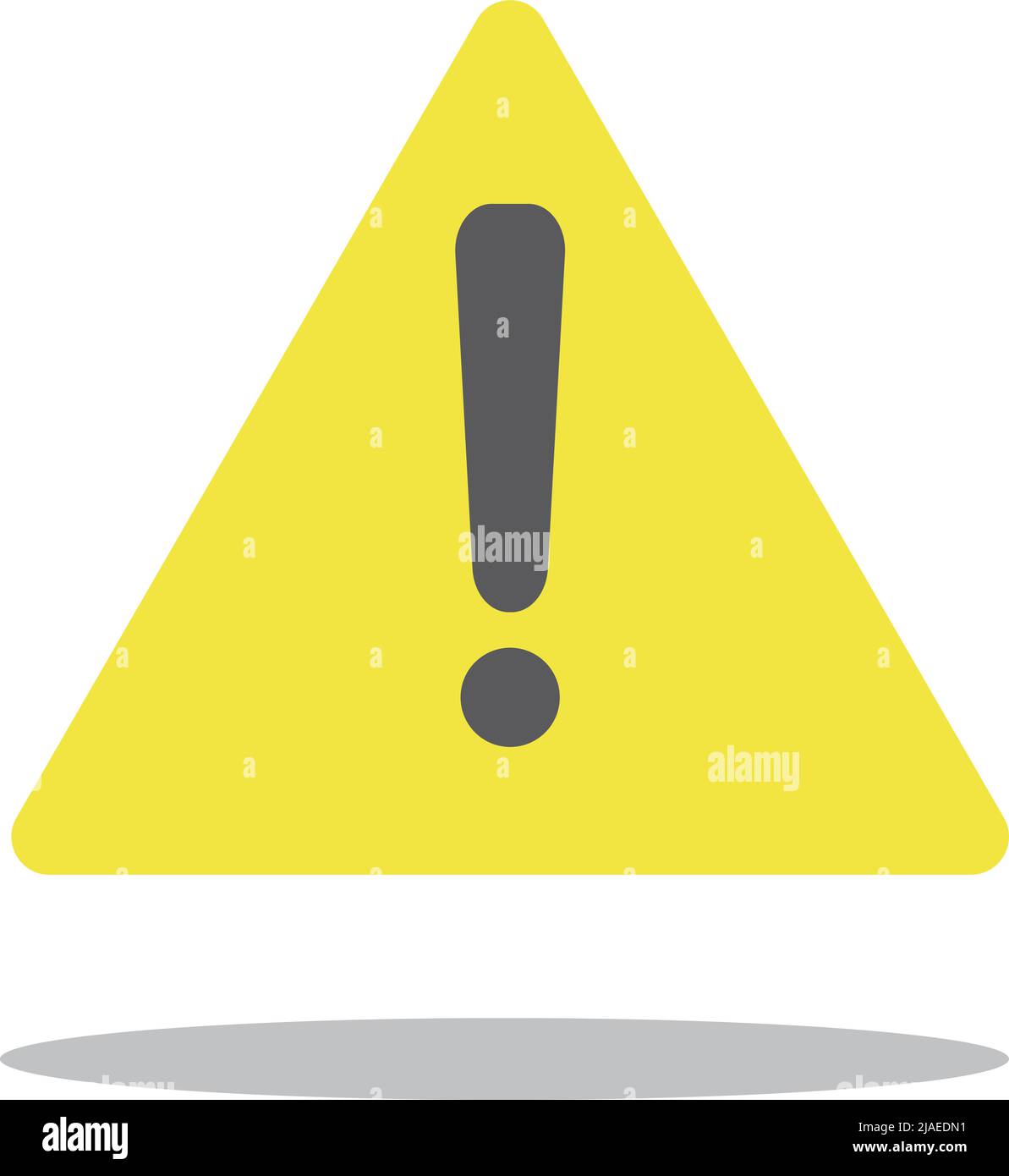 Shadow exclamation mark icon. vector. Editable vector Stock Vector ...