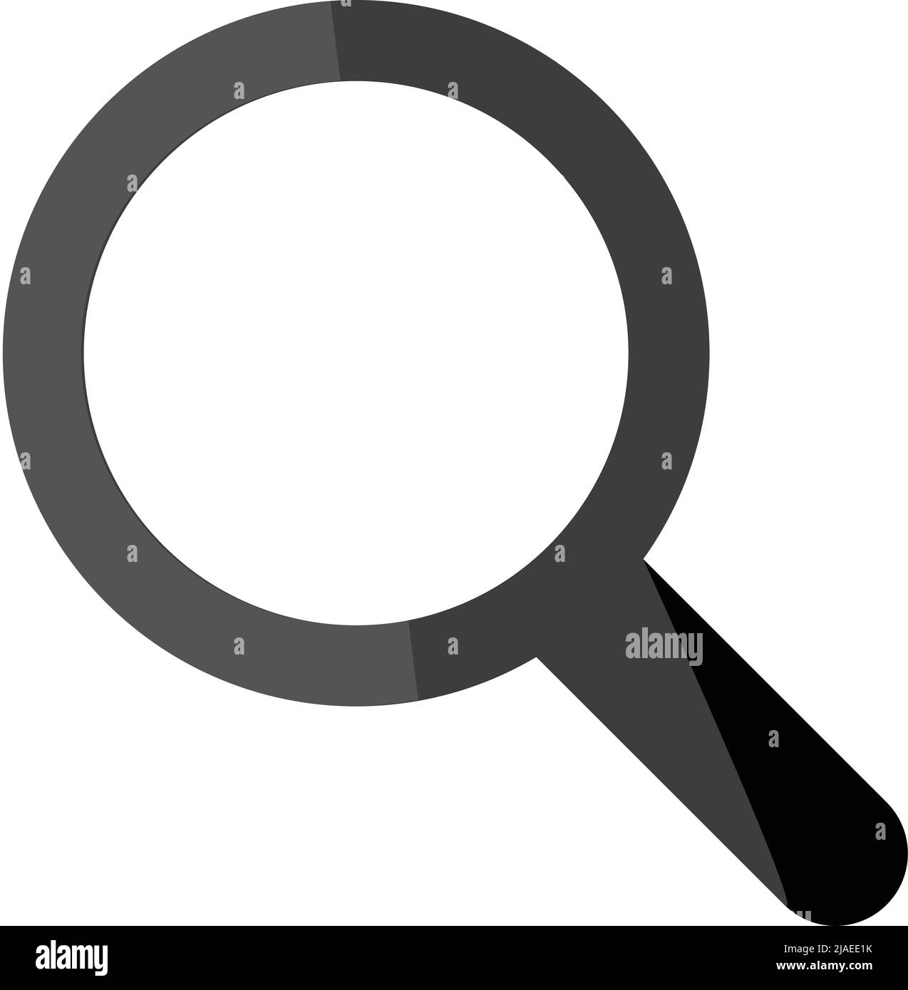 Vector icon of loupe with glossy. Editable vector Stock Vector Image ...