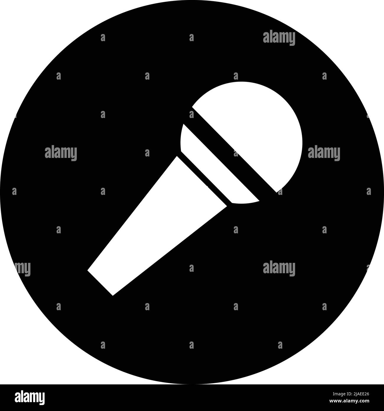 Handheld microphone icon in black circle Stock Vector Image & Art - Alamy