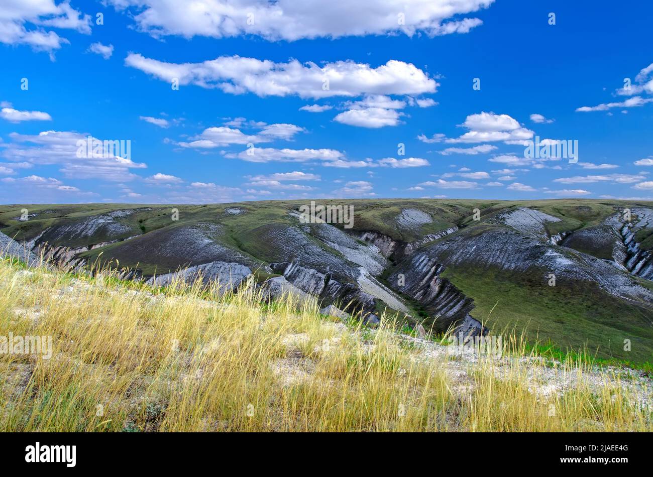 Chalk Mountain Nature Park Don, Volgograd region, Russia Stock Photo ...