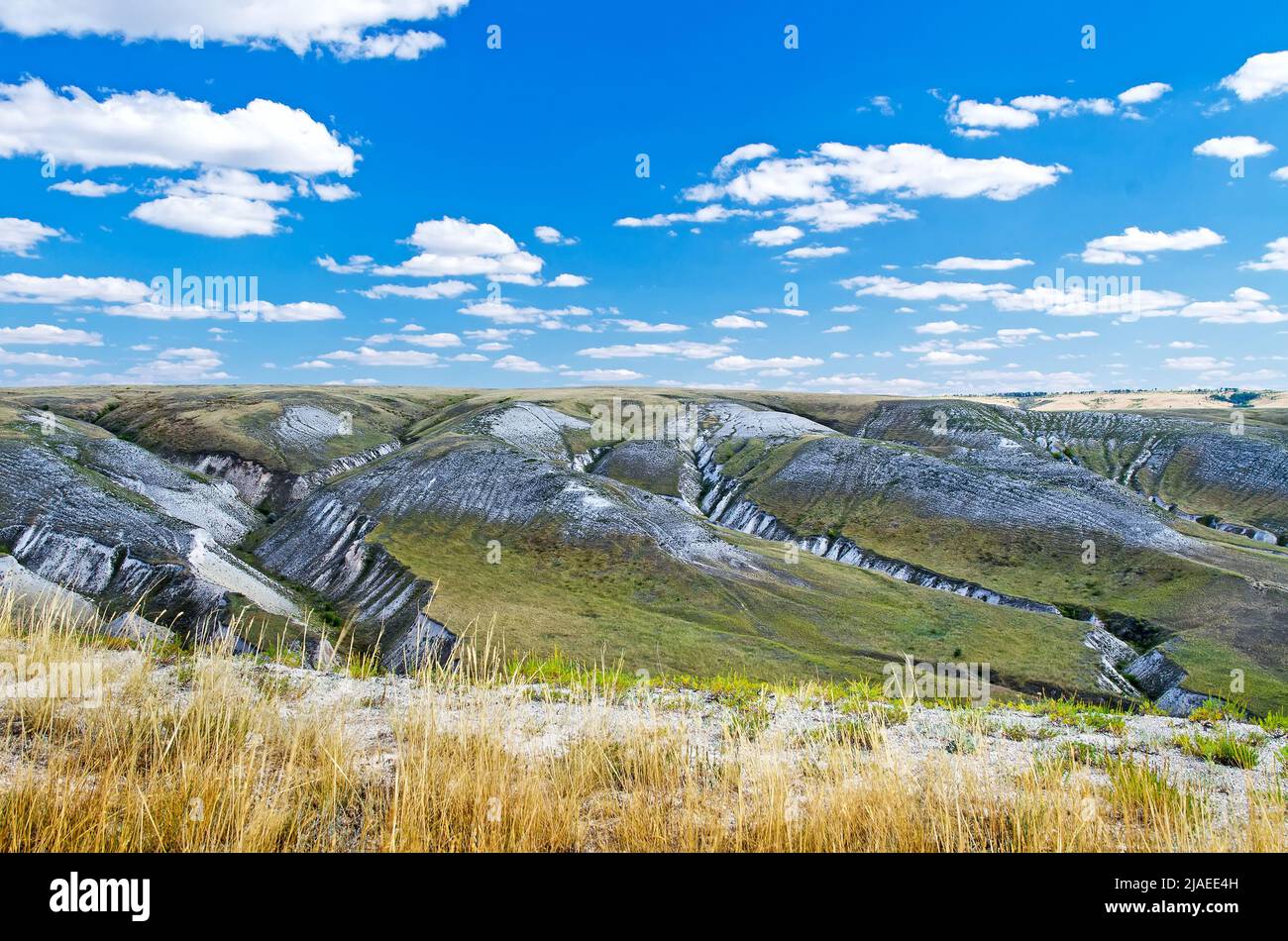 Chalk Mountain Nature Park Don, Volgograd region, Russia Stock Photo ...