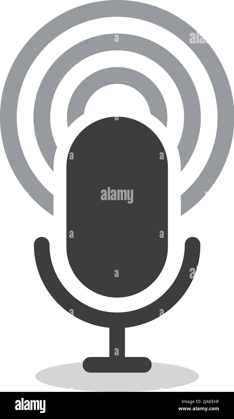 Microphone stand and microphone icon. Singer, vector about musical ...