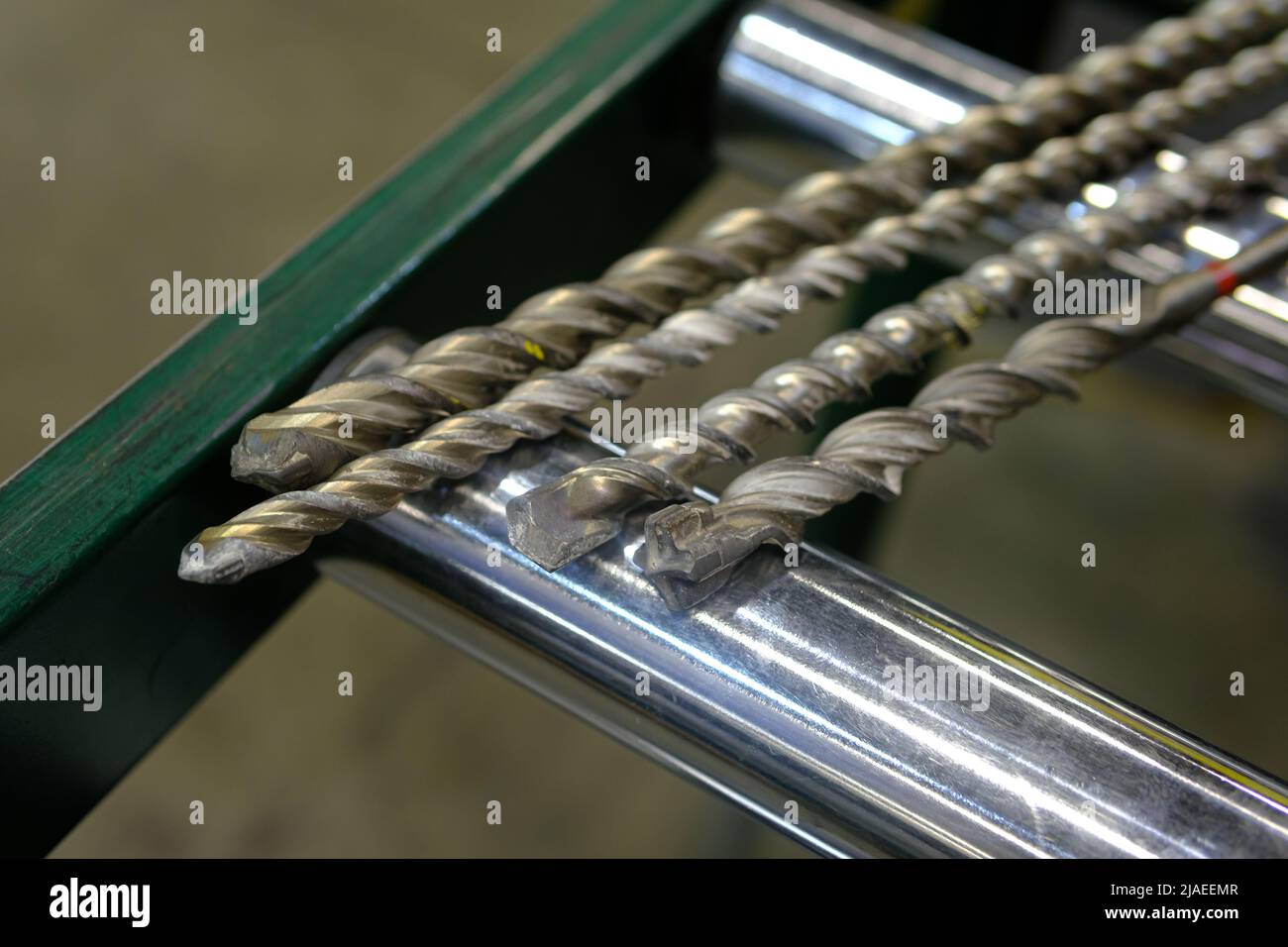 Drill Bits in factory manufacturing workshop Stock Photo - Alamy