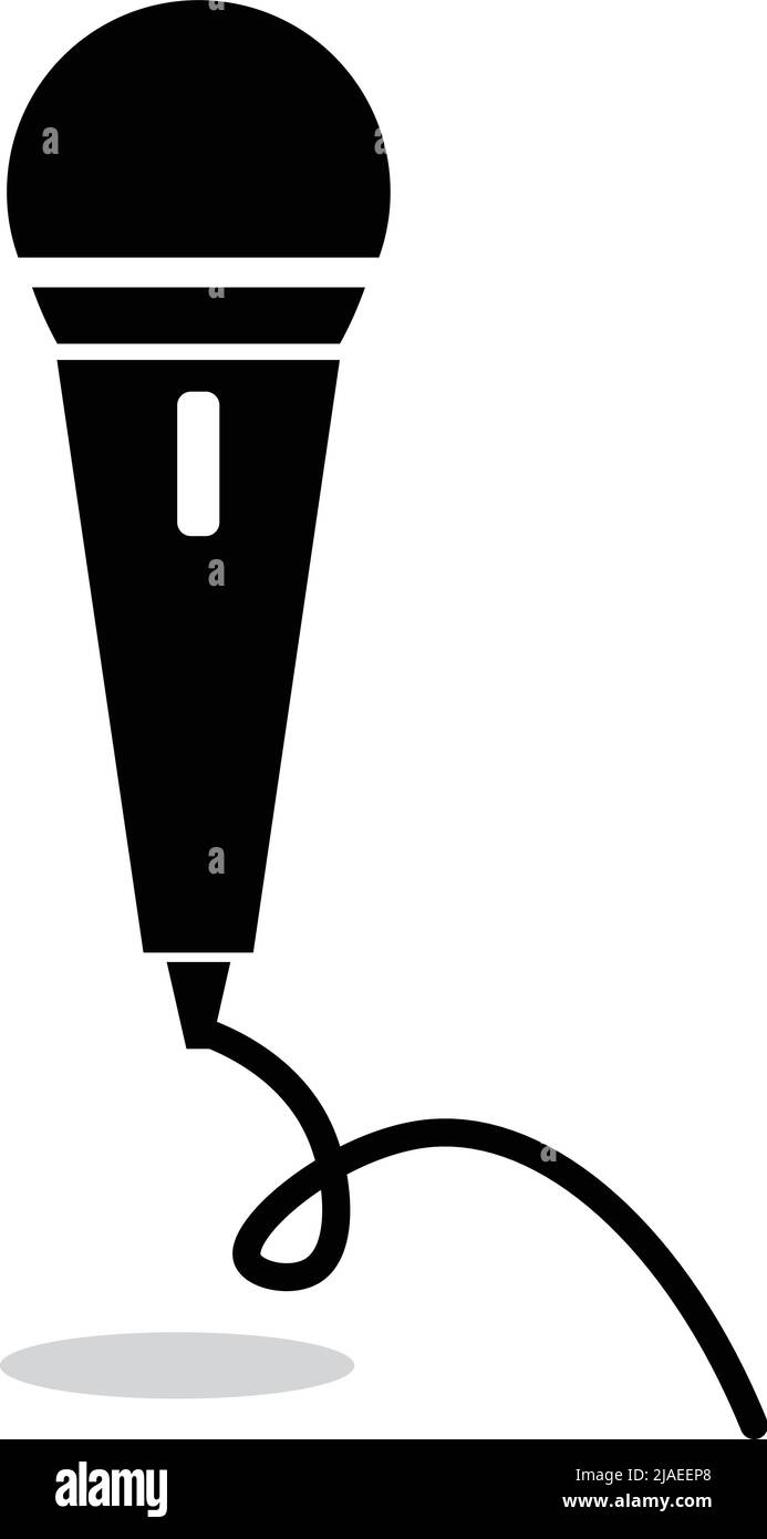 Microphone icon with code. Editable vector Stock Vector Image & Art - Alamy