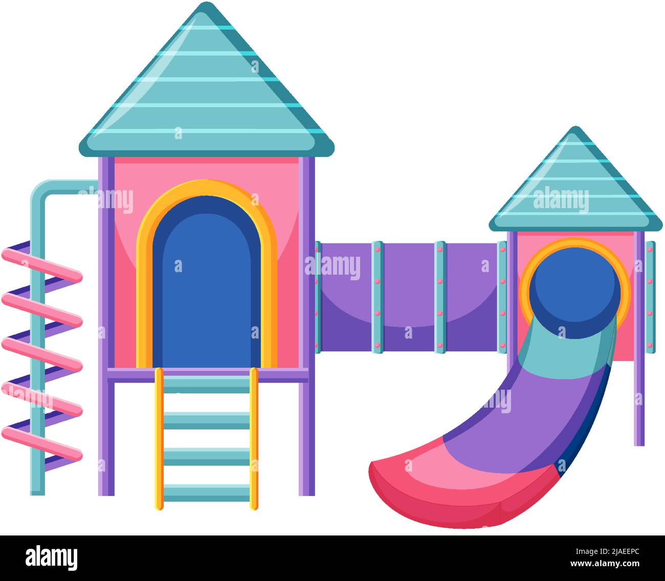 Cartoon Playground Slide