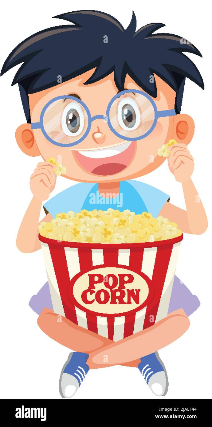 Eating Popcorn Animated