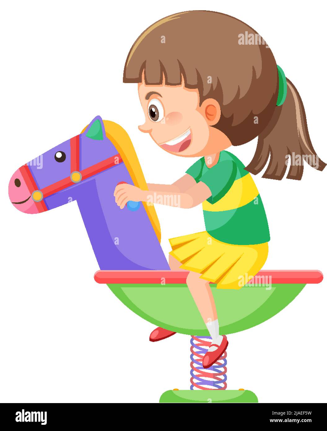 Rocking animals Stock Vector Images - Alamy