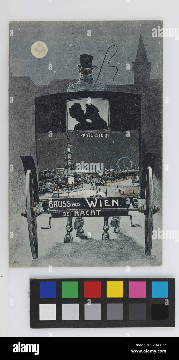 Traffic - "Greetings from Vienna at Night" with a representation of a ...