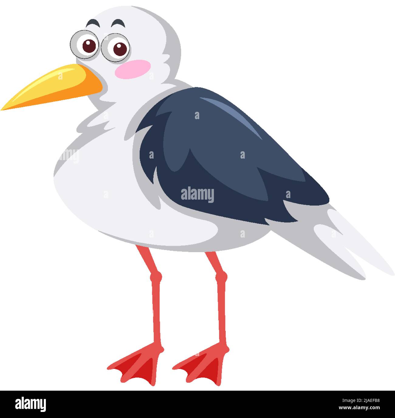 Cute seagull in background Cut Out Stock Images & Pictures - Alamy