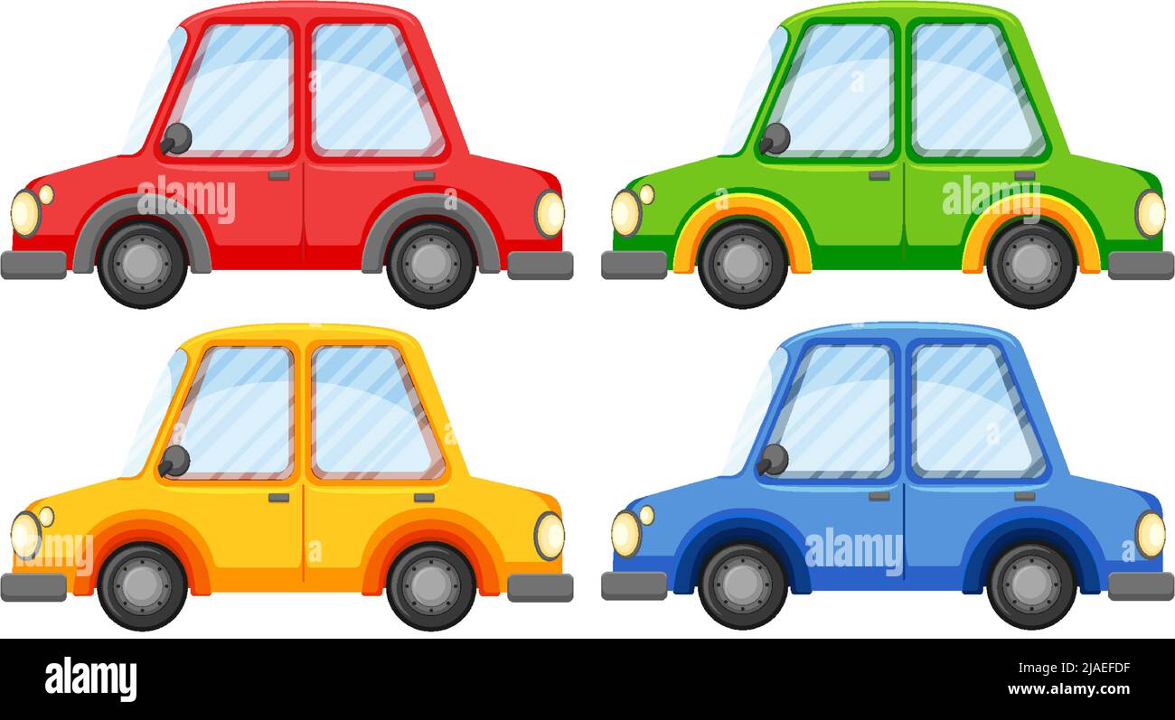 Isolated car in cartoon style illustration Stock Vector Image & Art - Alamy