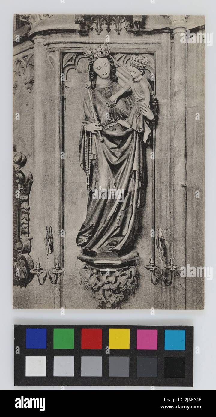 1., Stephansdom - inside - servant Madonna, postcard. Wiener ...