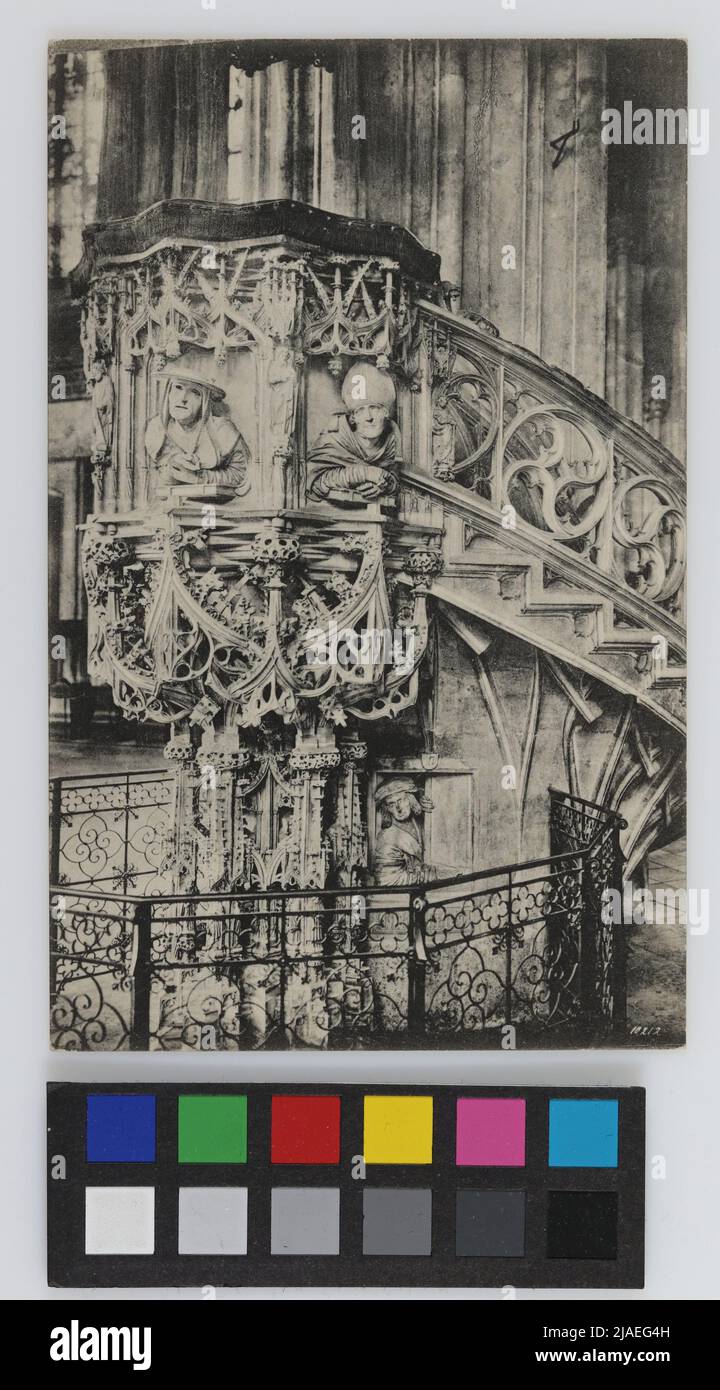 1., Stephansdom - Inside - Pulpit, Postcard. German's postcard ...