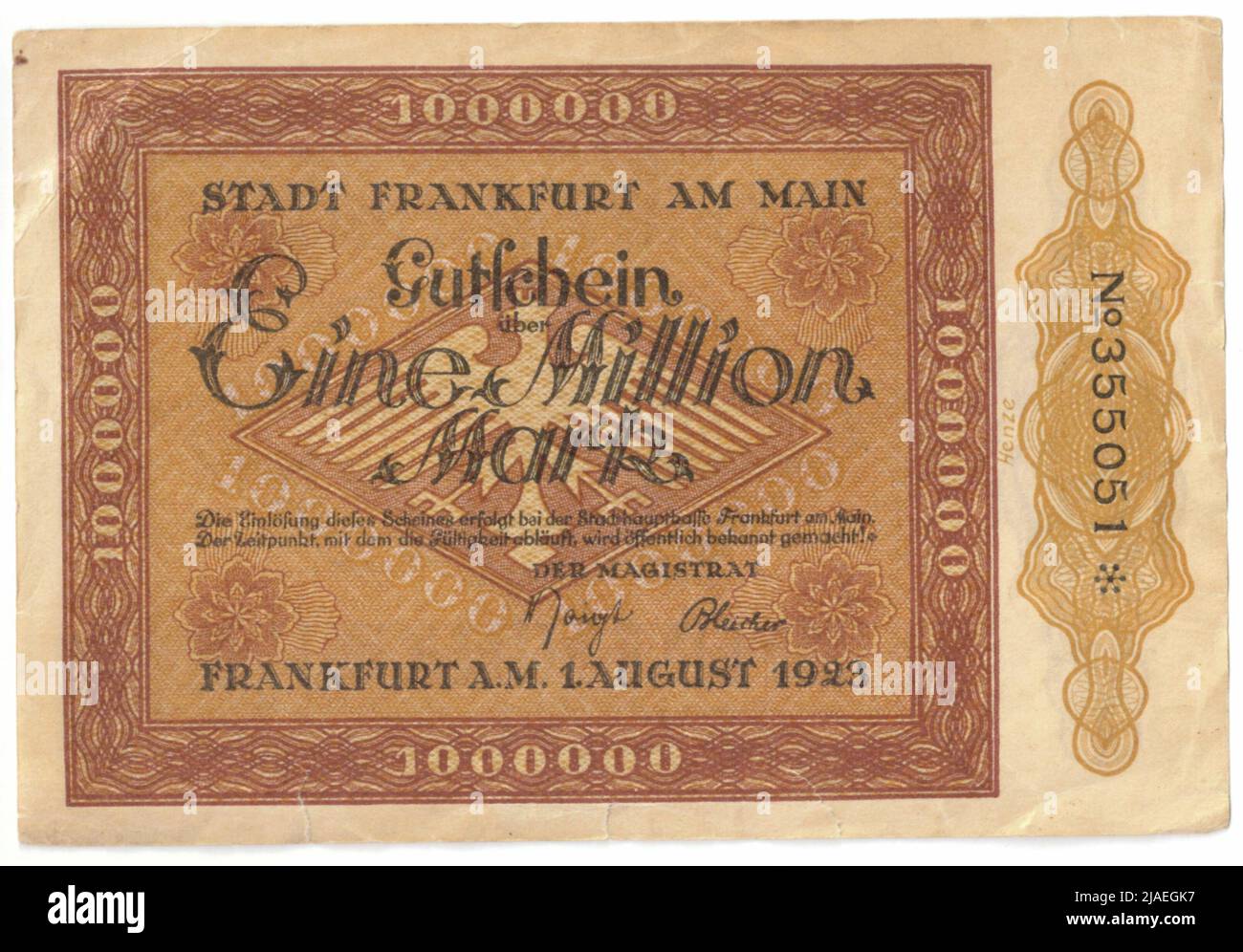 1 000 000 marks hi-res stock photography and images - Alamy