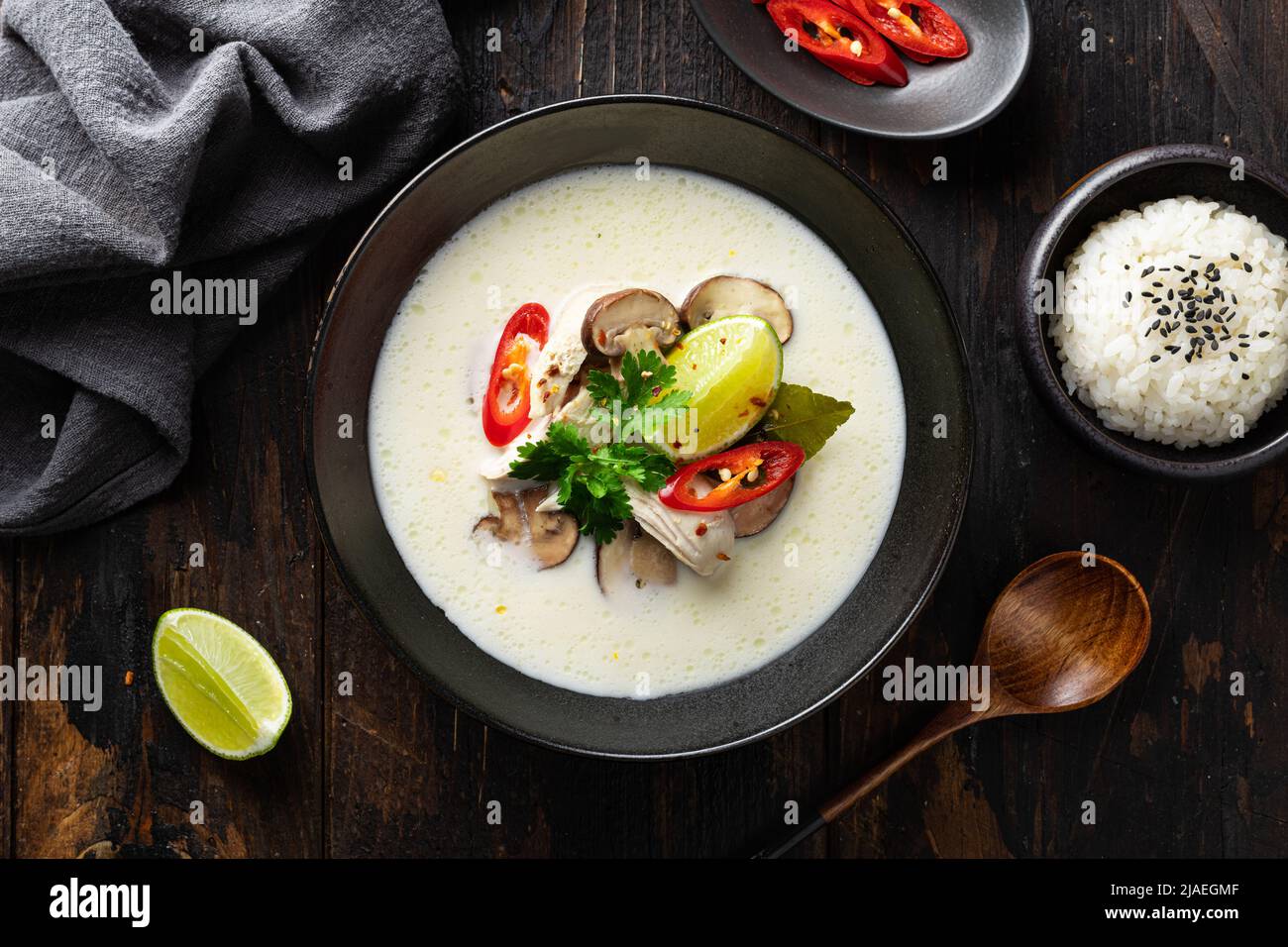 Tom Kha Gai Stock Photo - Alamy