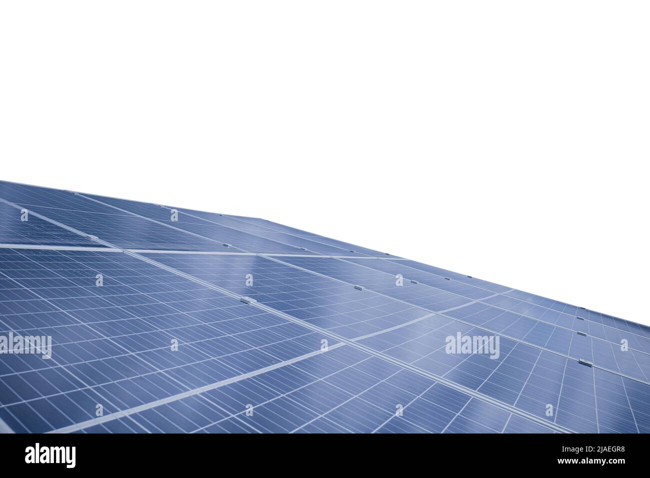 Solar module panels isolated on white background with clipping path ...