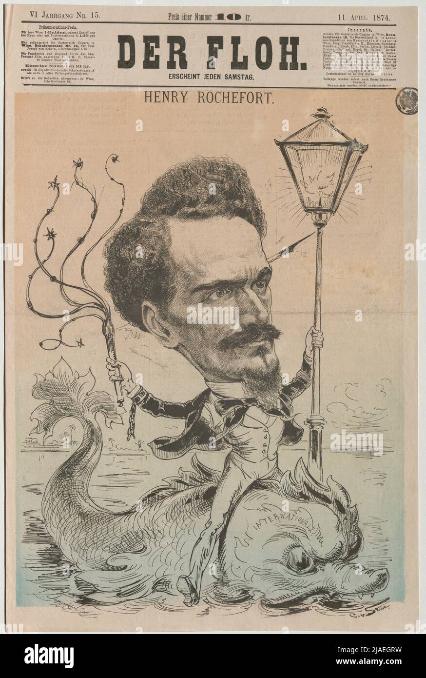 Henry Rochefort. ". Henri Rochefort rides to France on the monster of ...