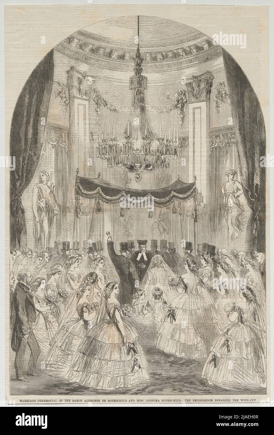 Marriage Ceremonial of the Baron Alphonse de Rothschild and Miss ...