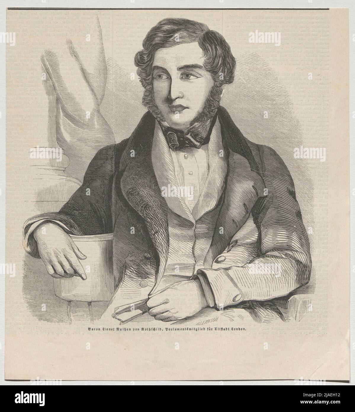 Baron Lionel Nathan von Rothschild, member of the parliament for old ...