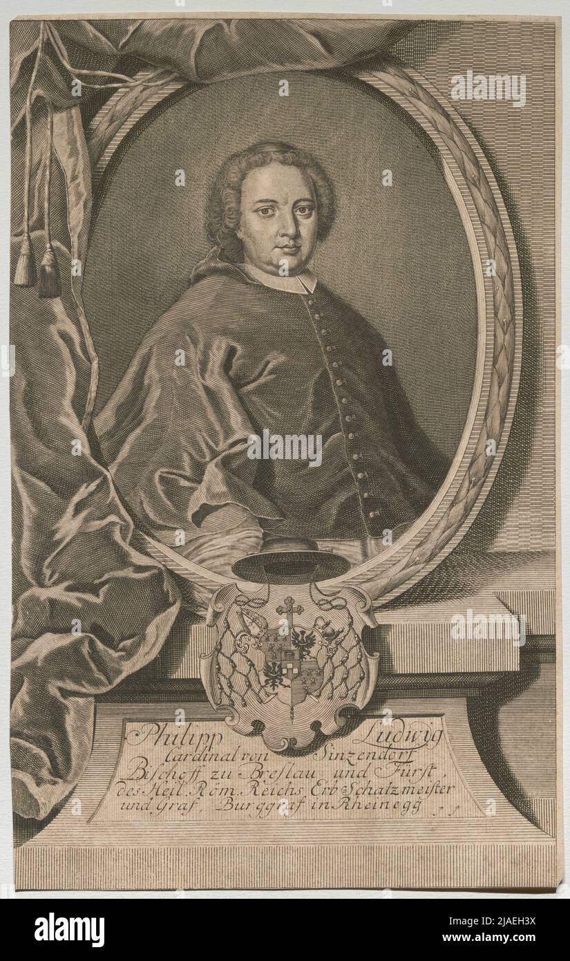 Philipp Ludwig Cardinal von Sinzendorf Bischoff zu Breslau and Prince ...
