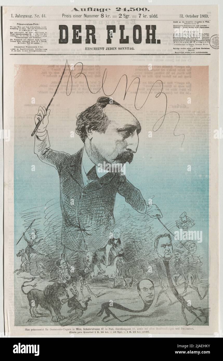 Circus director Ernst Jakob Renz in the "Austria" circus; Beust, Giskra ...