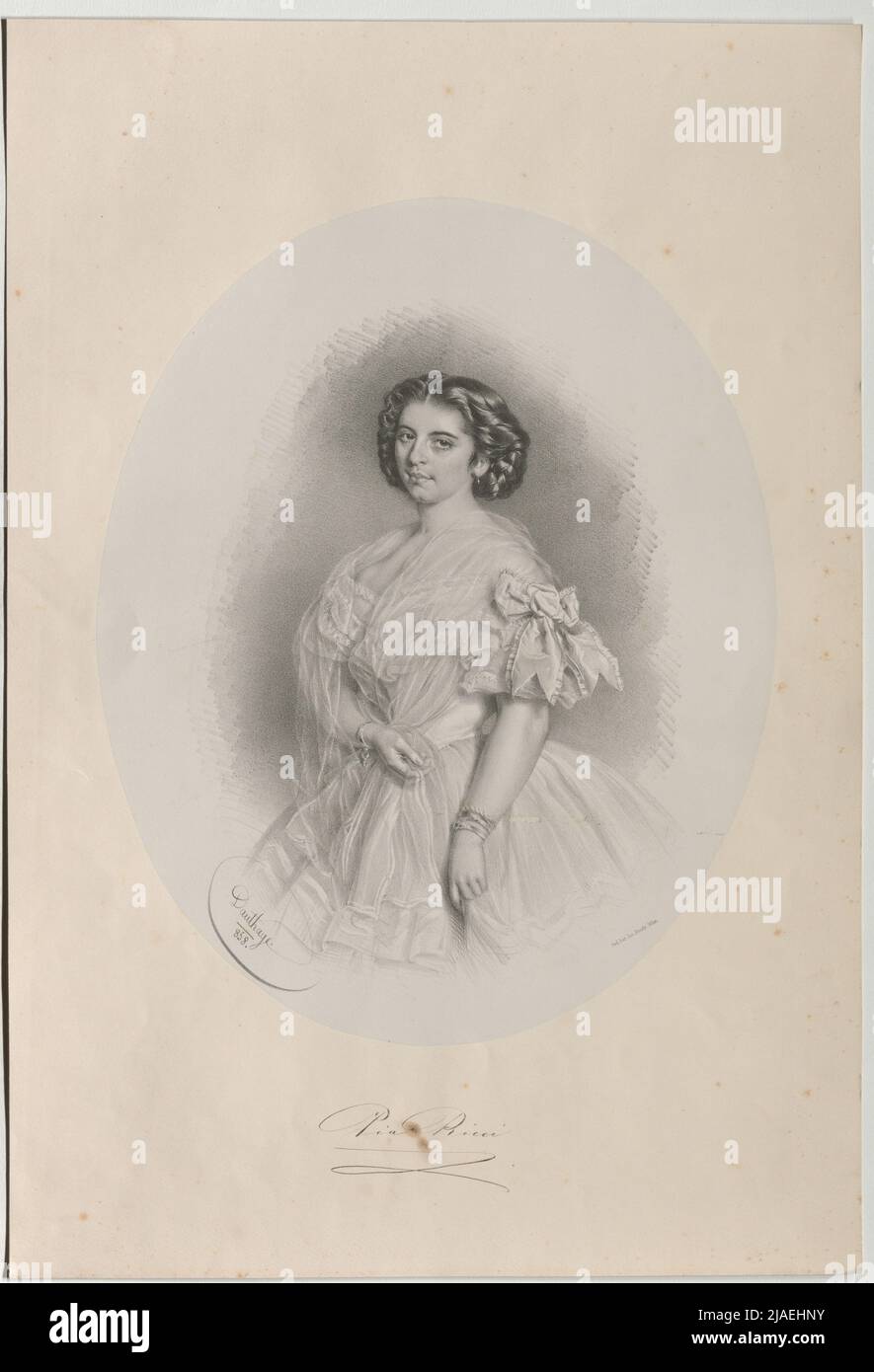 Pia Ricci. Adolf Dauthage (1825—1883), lithographer, Joseph Stoufs ...