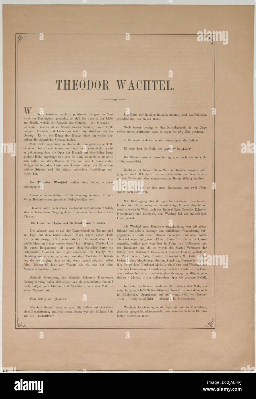 Performer biography hi-res stock photography and images - Alamy