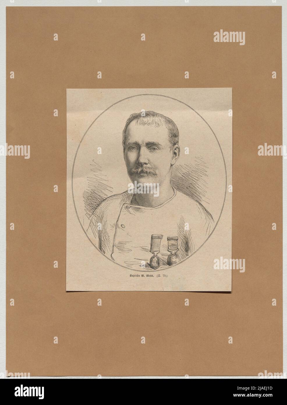 Captain M. Webb. ". Cpt. Matthew Webb, English Channel swimmer (from ...